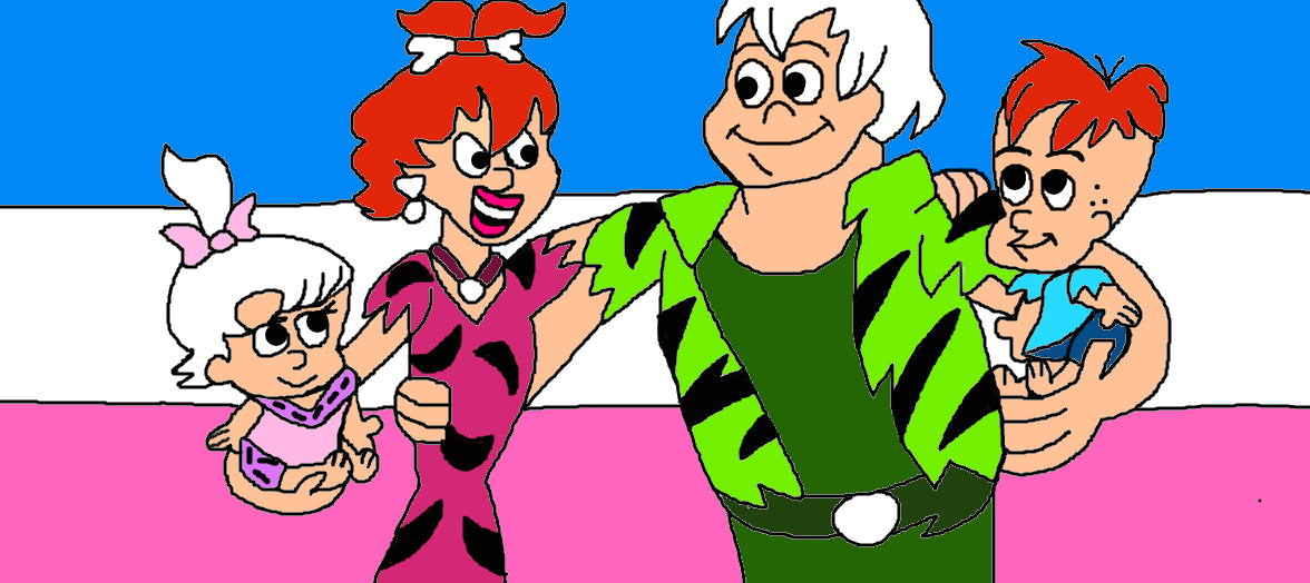 Pride Week 1 Day 6: Pebbles X Bamm-Bamm by FurryJori on DeviantArt