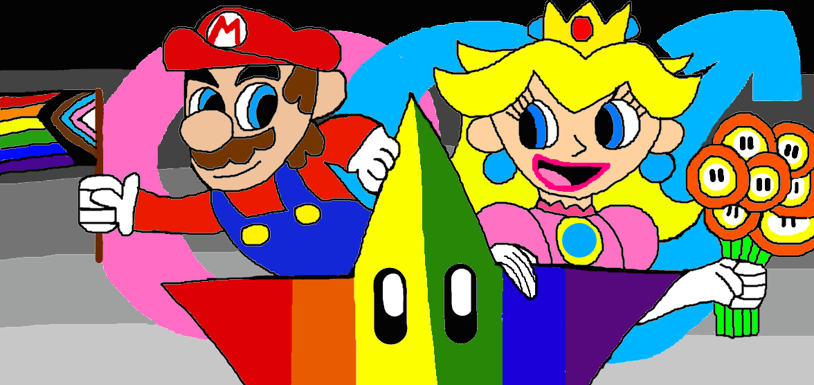 Pride Week 2 Day 6: Mario X Princess Peach by FurryJori on DeviantArt