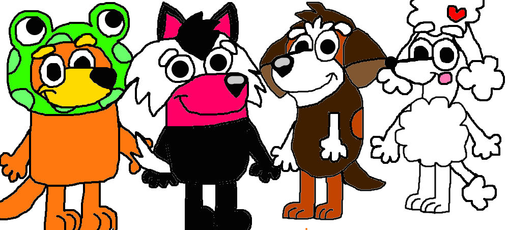 Moshling Puppies In Bluey Style by FurryJori on DeviantArt