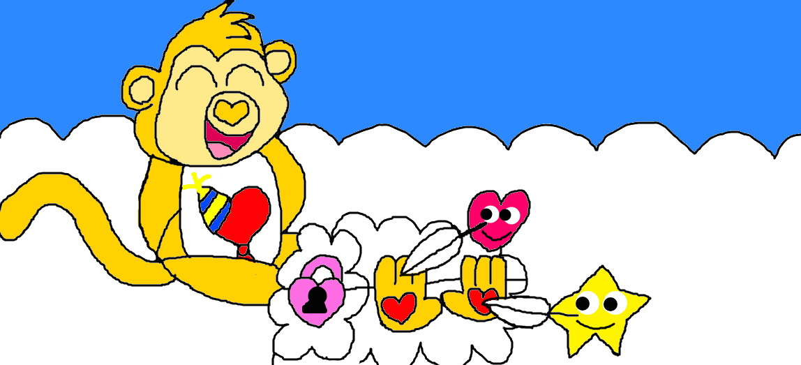 Playful Heart Monkey In Cloud Stocks by FurryJori on DeviantArt