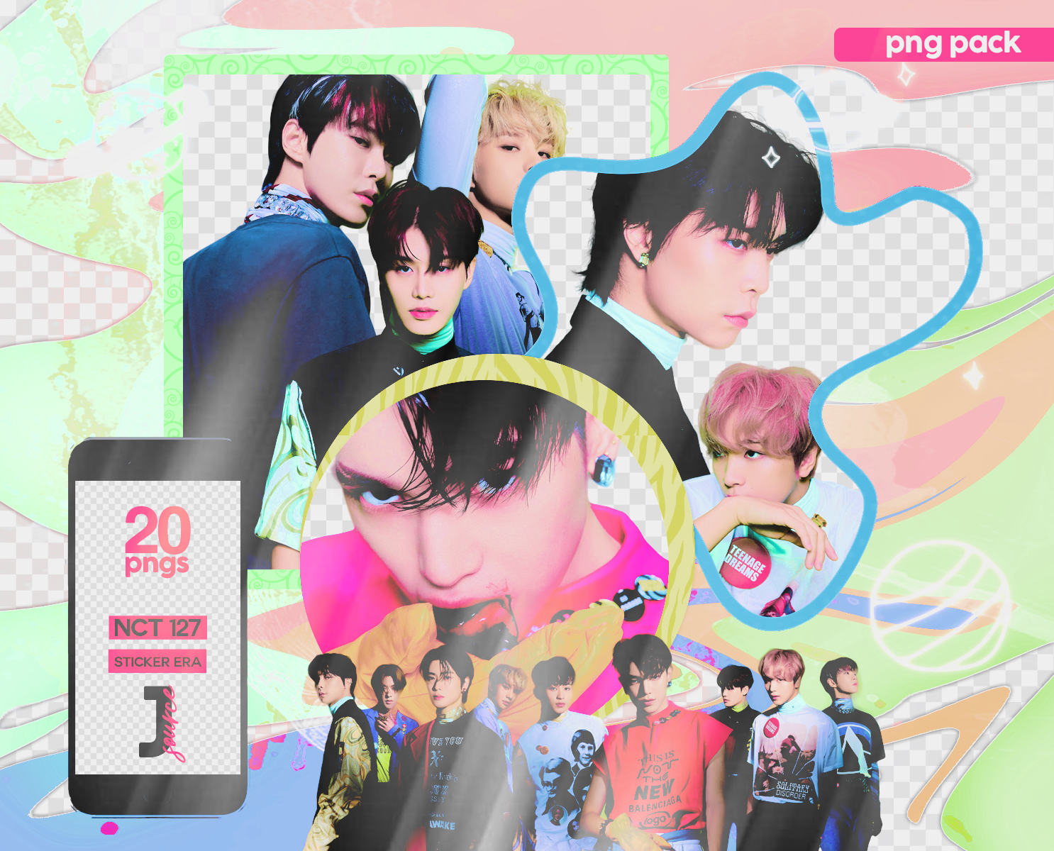 NCT 127 STICKER [PNG PACK] by jsource on DeviantArt