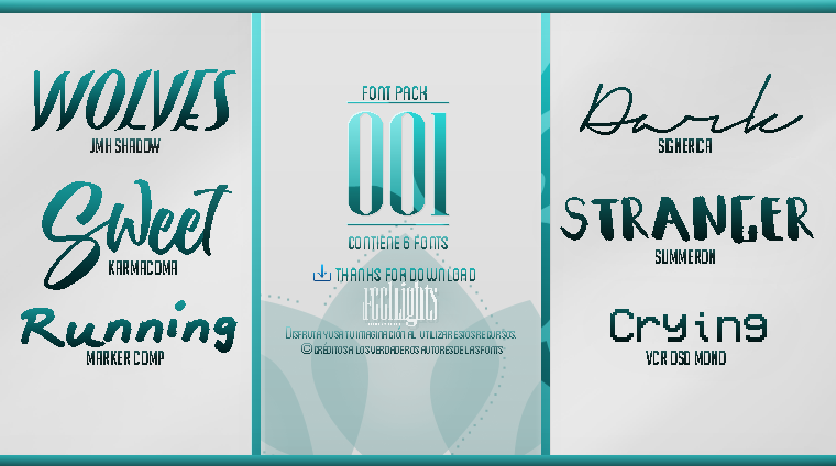 PACK FONT//001. by iFeelLights on DeviantArt