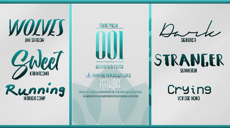 PACK FONT//001. by iFeelLights on DeviantArt