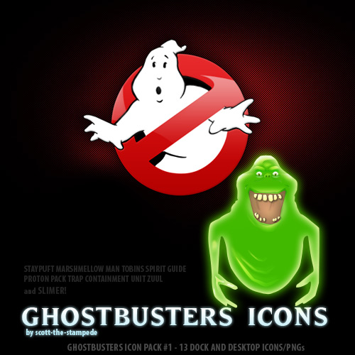 Ghostbusters Icon Set 1 by scott-the-stampede on DeviantArt
