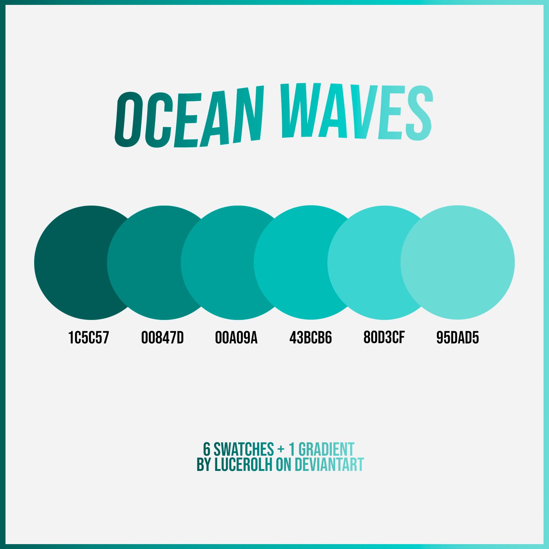 Ocean Waves: Swatches + Gradient (PS) by lucerolh on DeviantArt