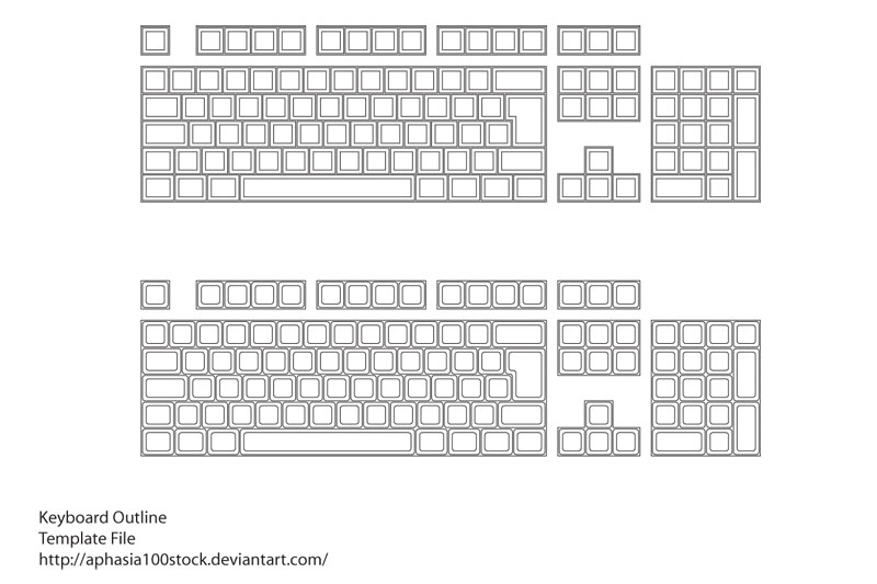 Keyboard Layout Source File by aphasia100stock on DeviantArt