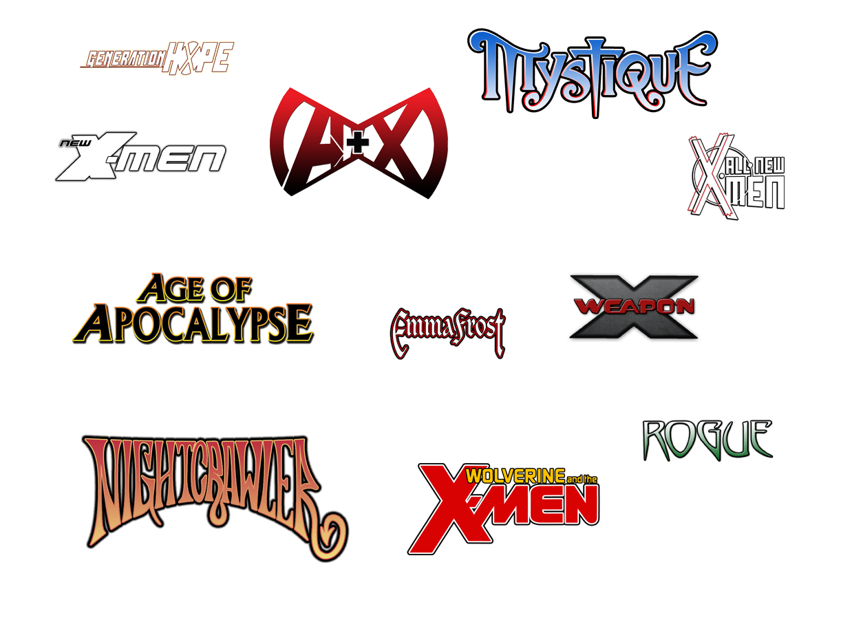 X-Men Comic Logo Icons Vol 3 by Meganubis on DeviantArt