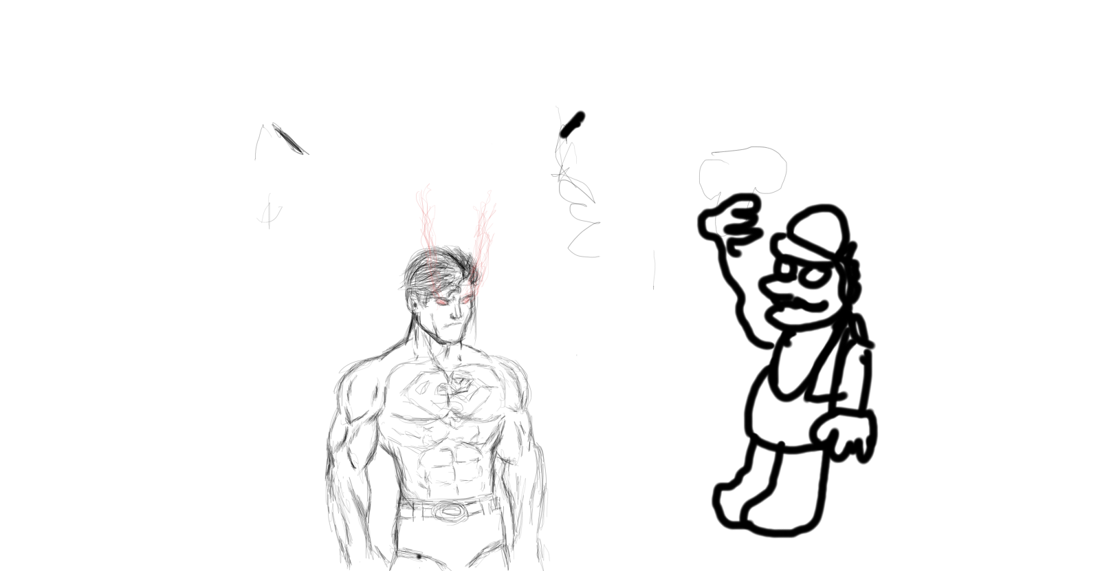 Superboy prime sketch by Kenotsu on DeviantArt