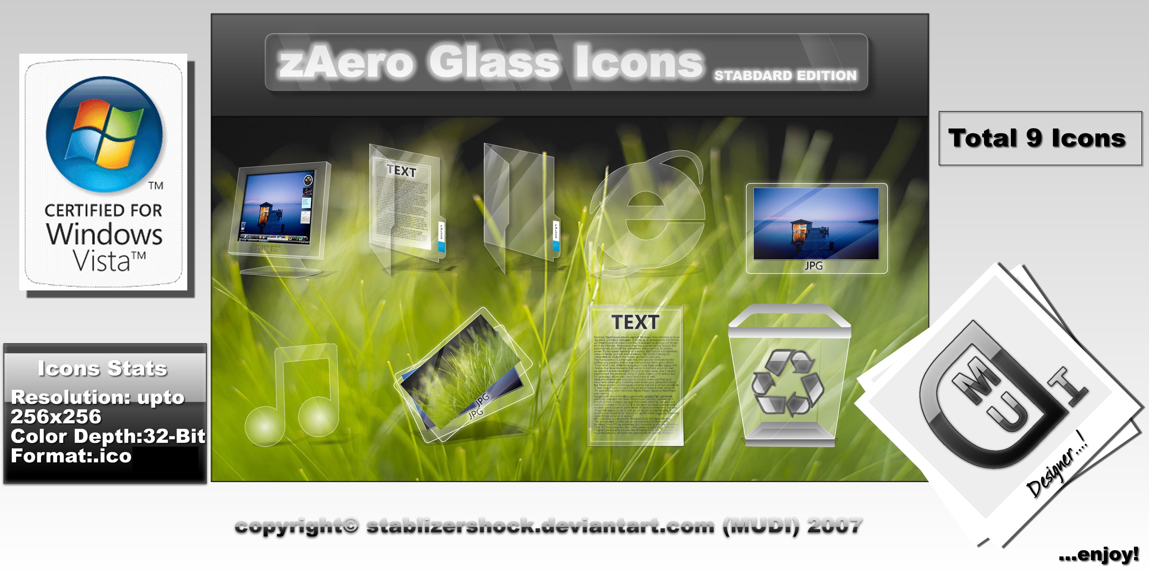 zAero Glass Icons Standart ED. by stablizershock on DeviantArt
