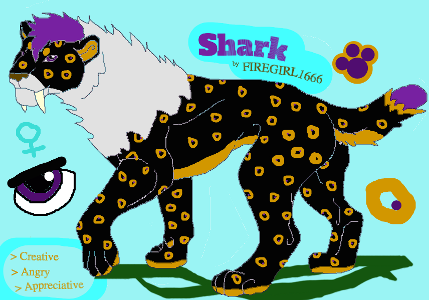 My OC Shark (!OLD!) by FireFERN17 on DeviantArt