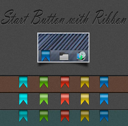 Start Button with Ribbon by DemchaAV on DeviantArt