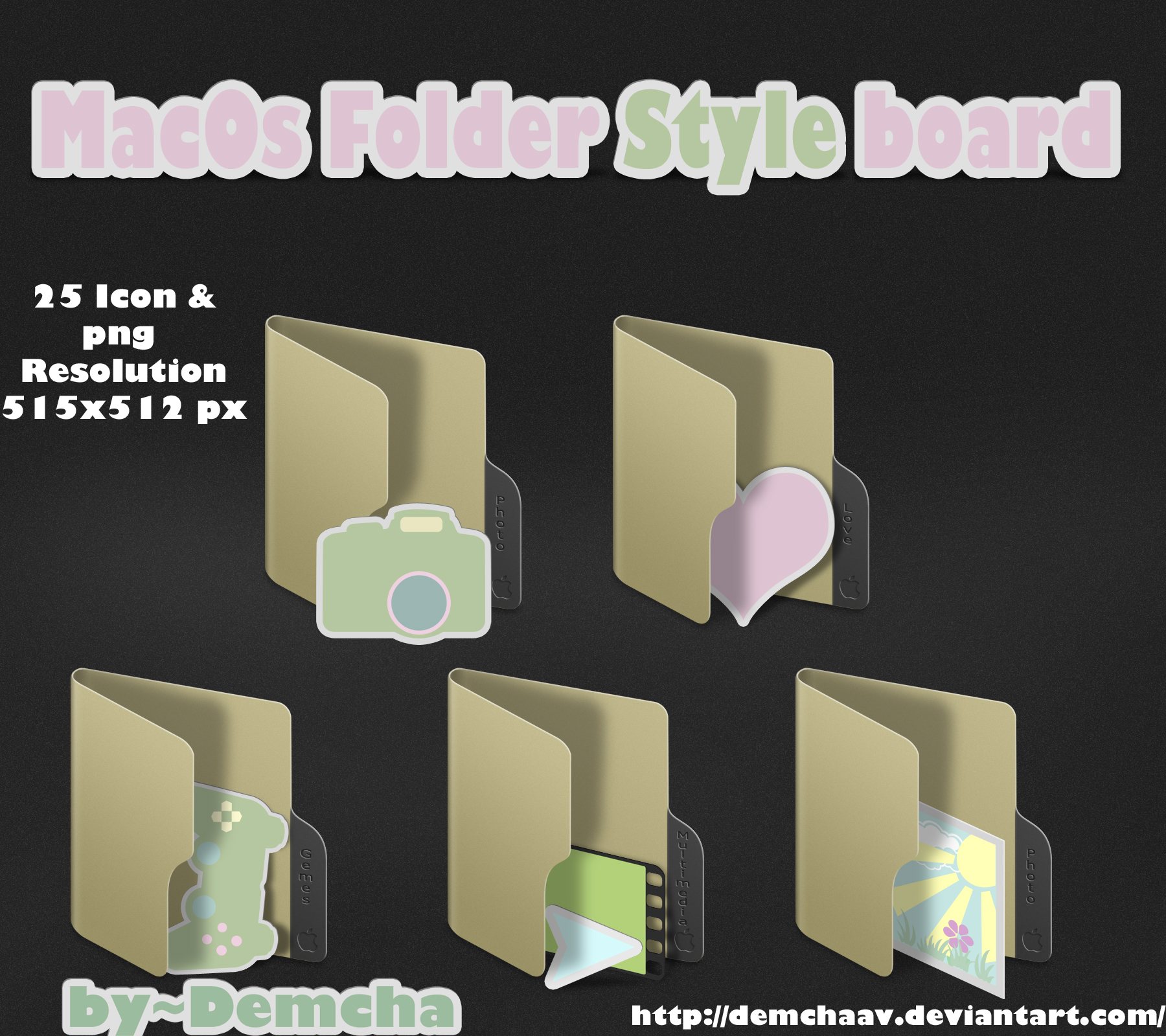 MacOs Folder Style board by DemchaAV on DeviantArt