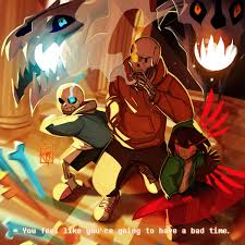 Bad time trio fight by Thatundertaler on DeviantArt