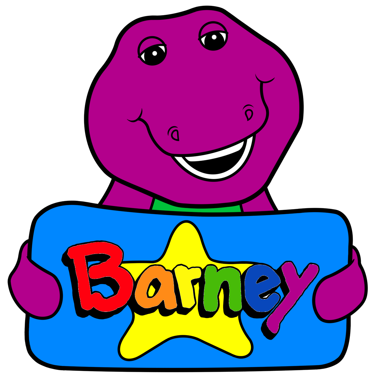Barney Logo (1994-2014) (With Rainbow Letters) by jakeysamra on DeviantArt