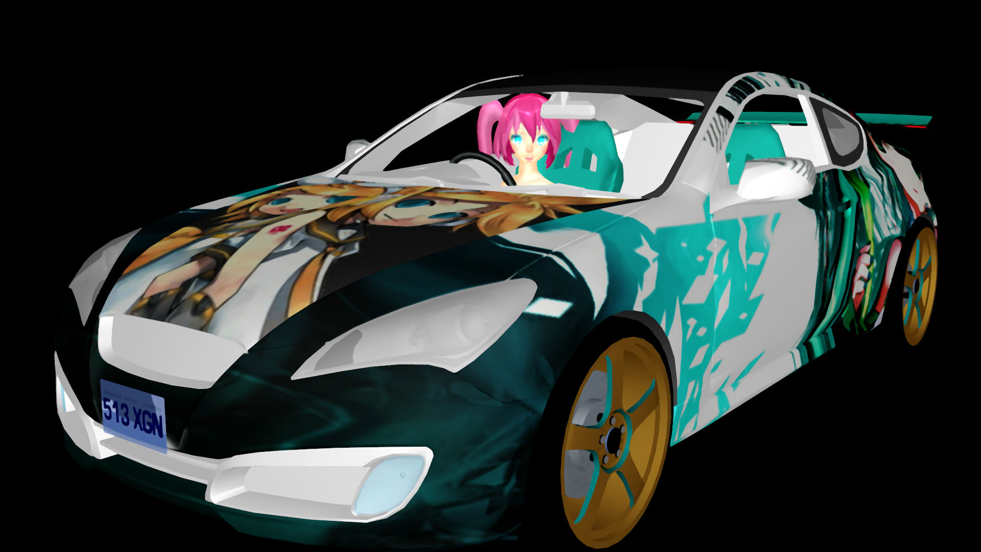 Miku Car MMD DL by liloupeach on DeviantArt