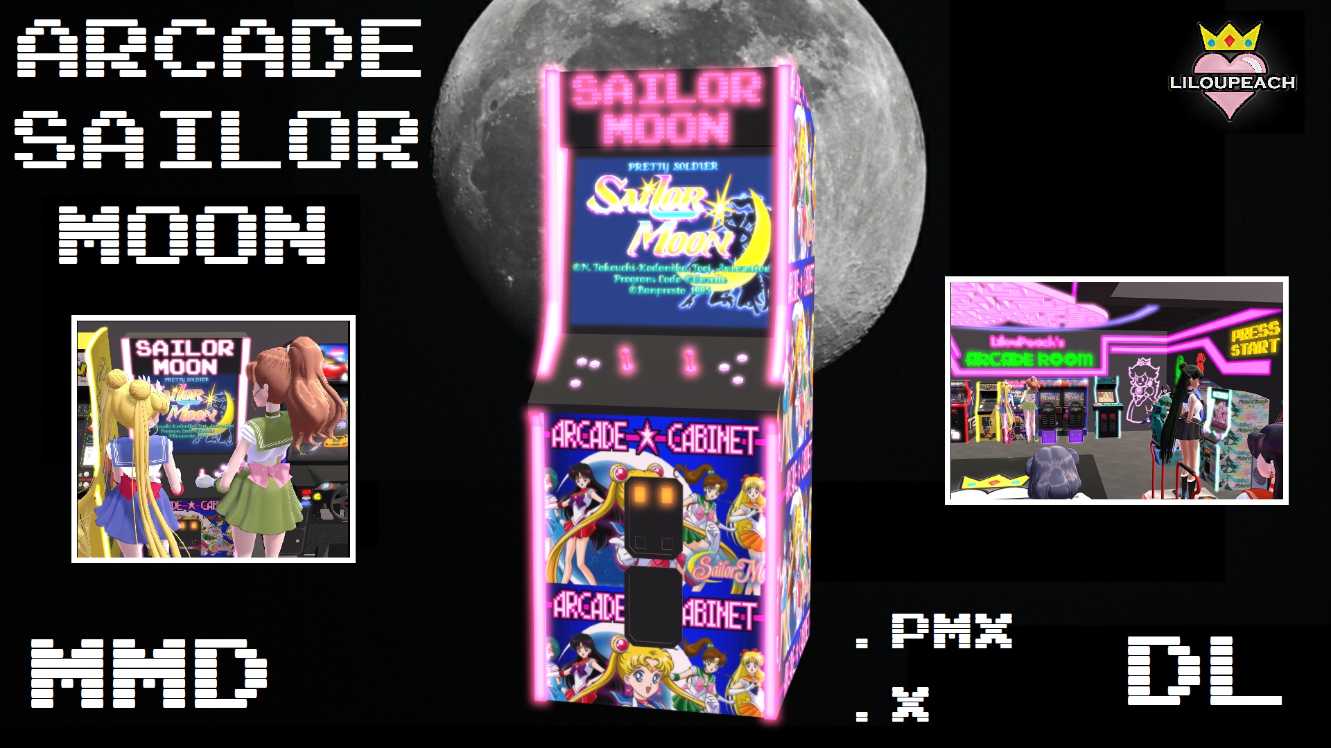 Sailor moon arcade mmd by liloupeach on DeviantArt