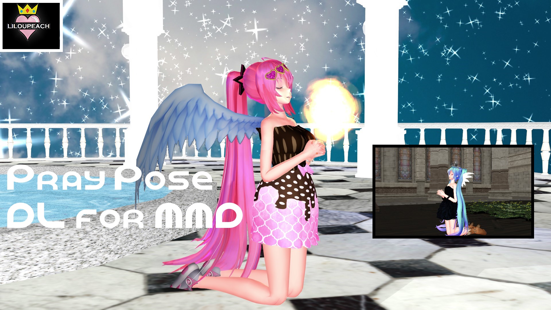 Pray Pose DL by liloupeach by liloupeach on DeviantArt