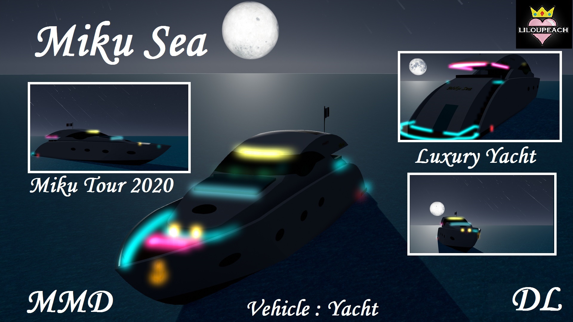 Miku Sea Yacht MMD DL by liloupeach on DeviantArt
