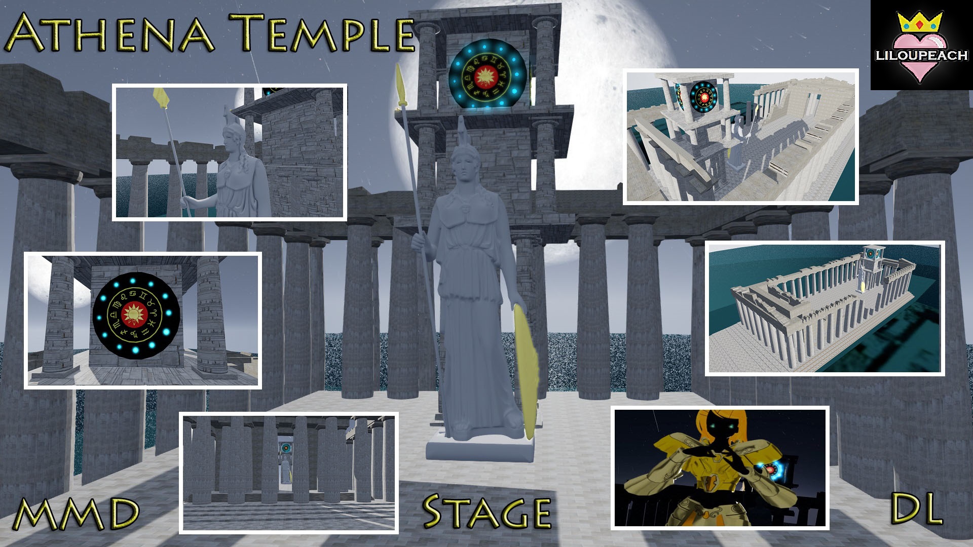 Athena Temple MMD DL by liloupeach on DeviantArt