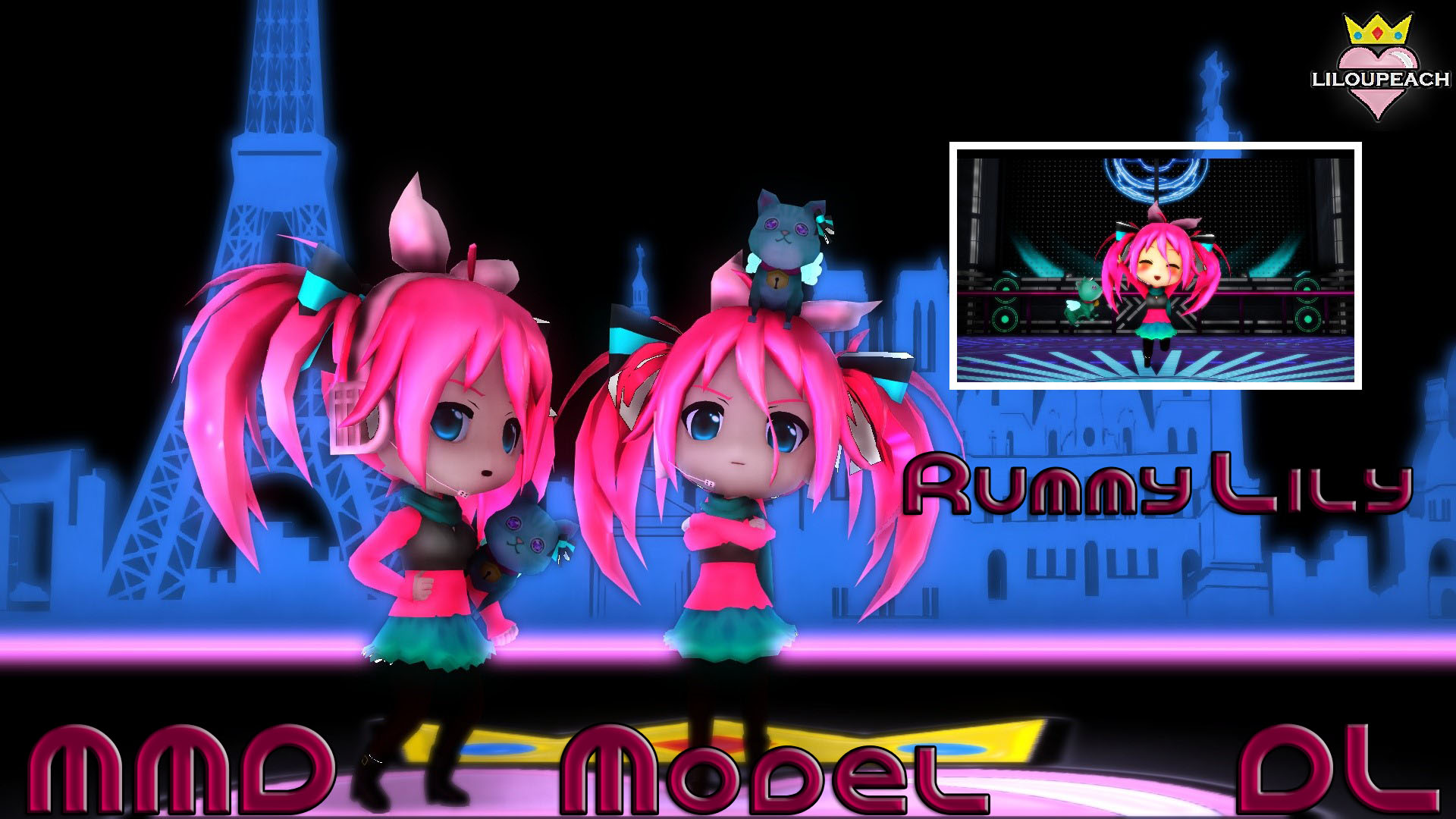 MMD Rummy Lily DL by liloupeach on DeviantArt