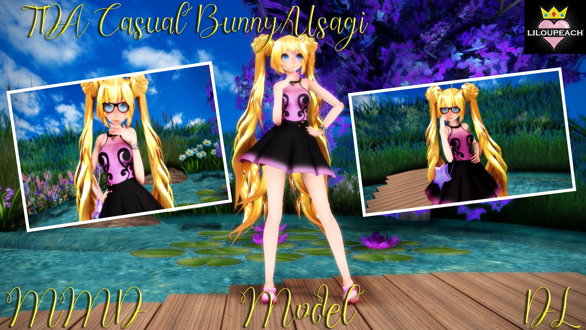 MMD TDA Casual Usagi DL by liloupeach on DeviantArt