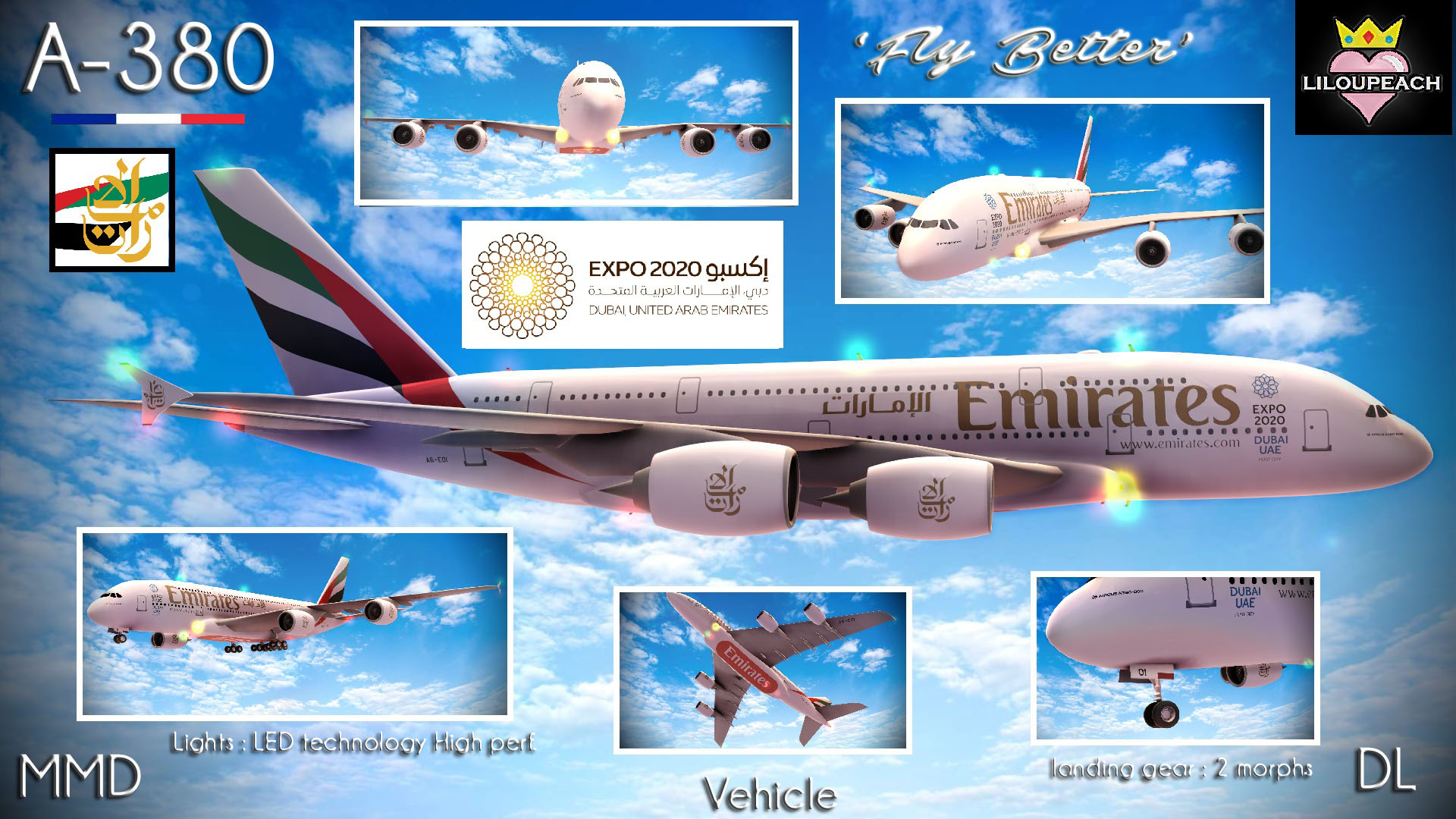 A380 plane MMD DL by liloupeach on DeviantArt