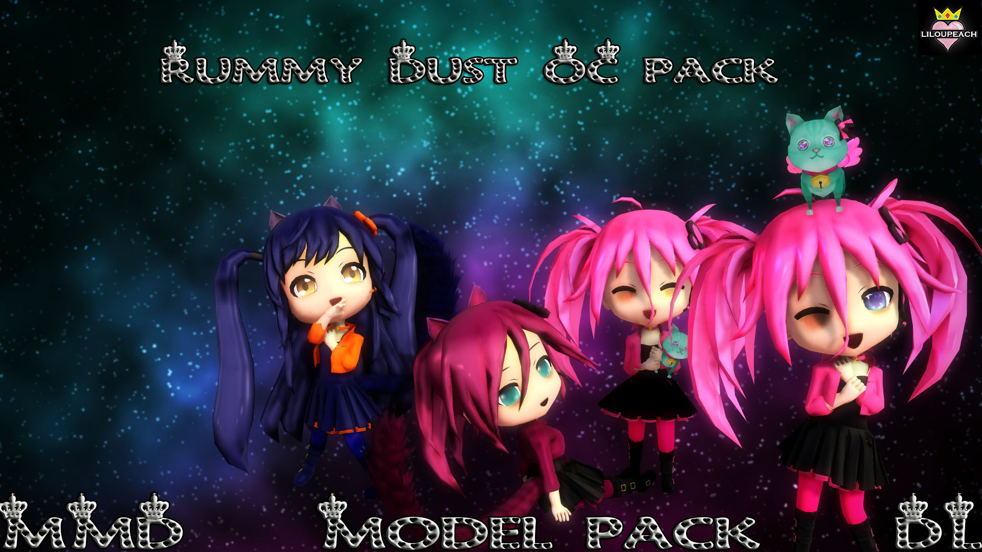 MMD Rummy Dust OC pack DL by liloupeach on DeviantArt