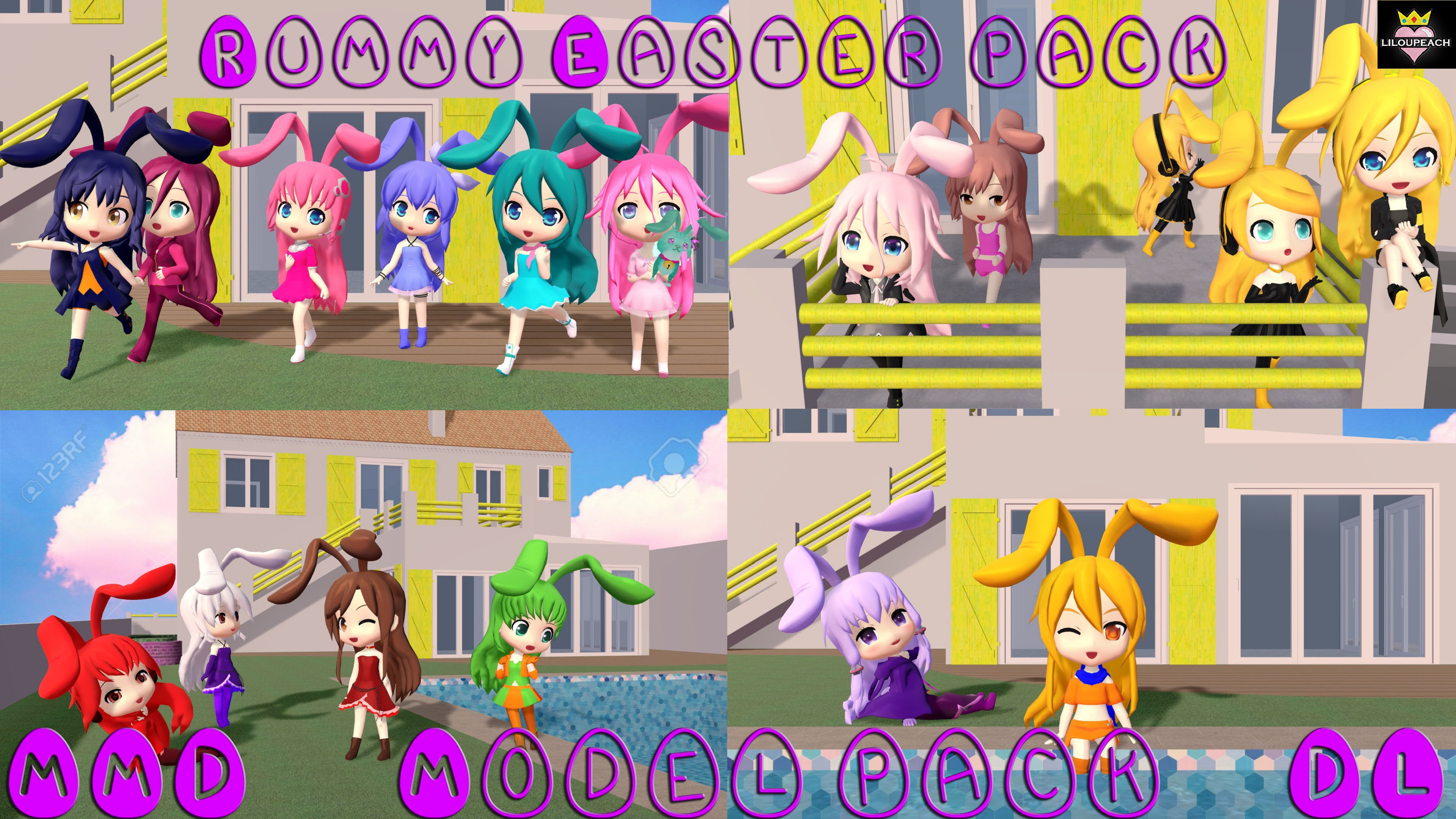 MMD Rummy Easter pack DL Easter Gift by liloupeach on DeviantArt