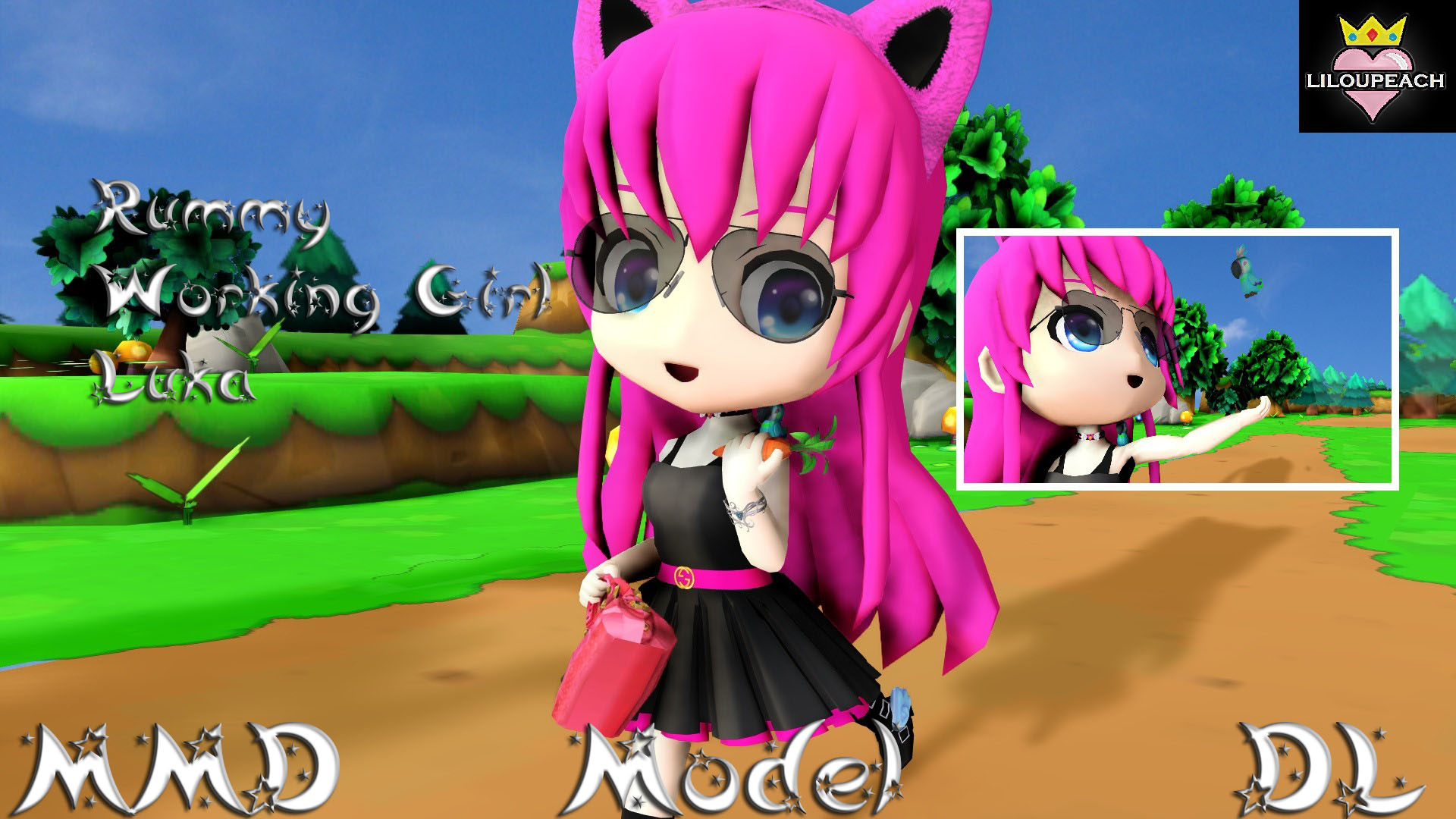 MMD Rummy Working Girl Luka DL by liloupeach on DeviantArt