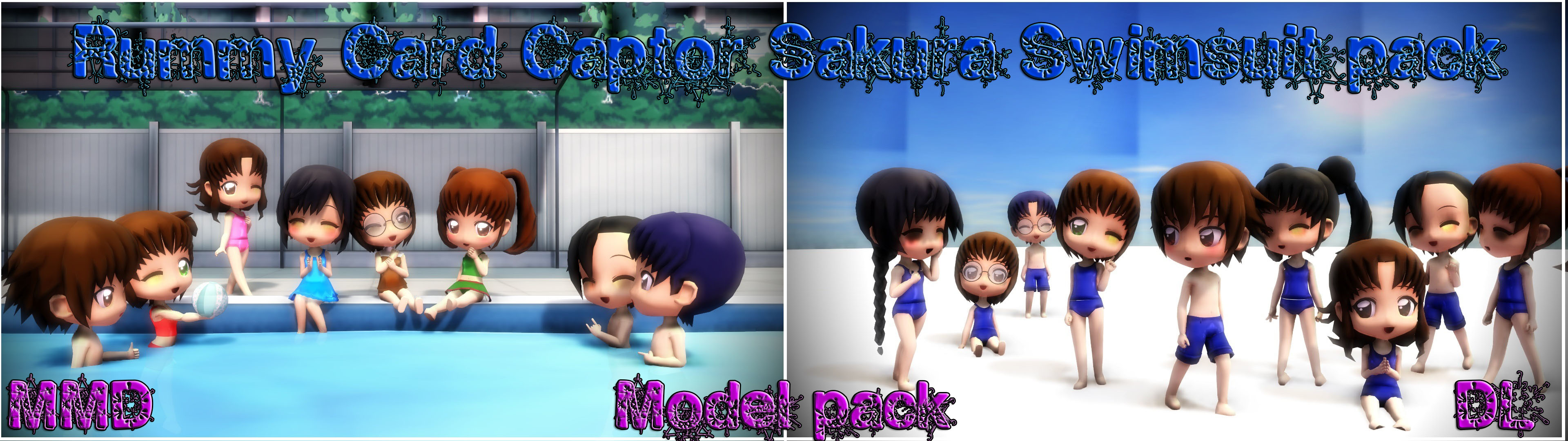 MMD Rummy CCS Swimsuit pack DL by liloupeach on DeviantArt