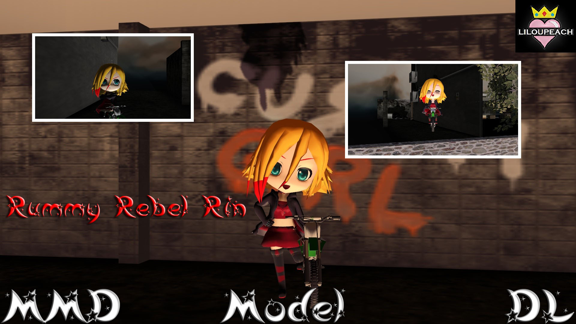 MMD Rummy Rebel Rin DL by liloupeach on DeviantArt
