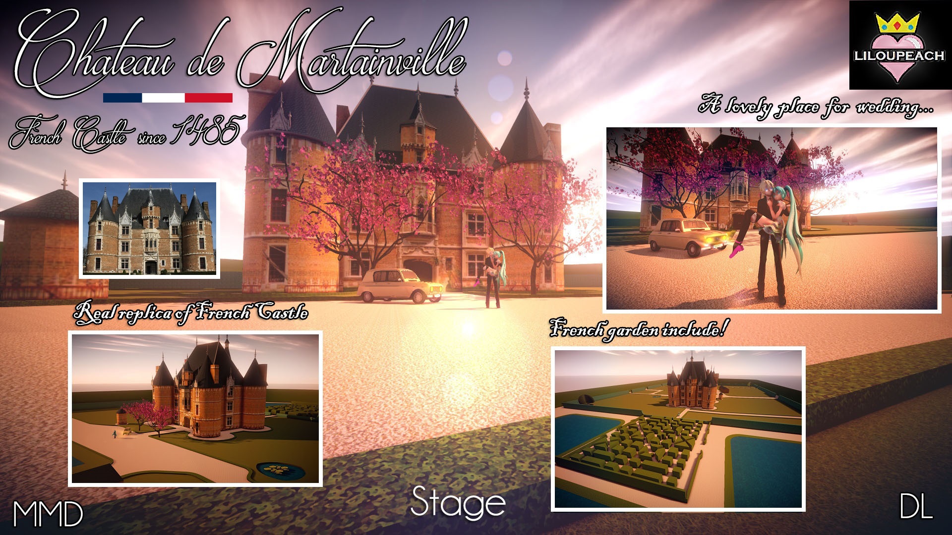 Martainville Castle MMD Stage DL by liloupeach on DeviantArt