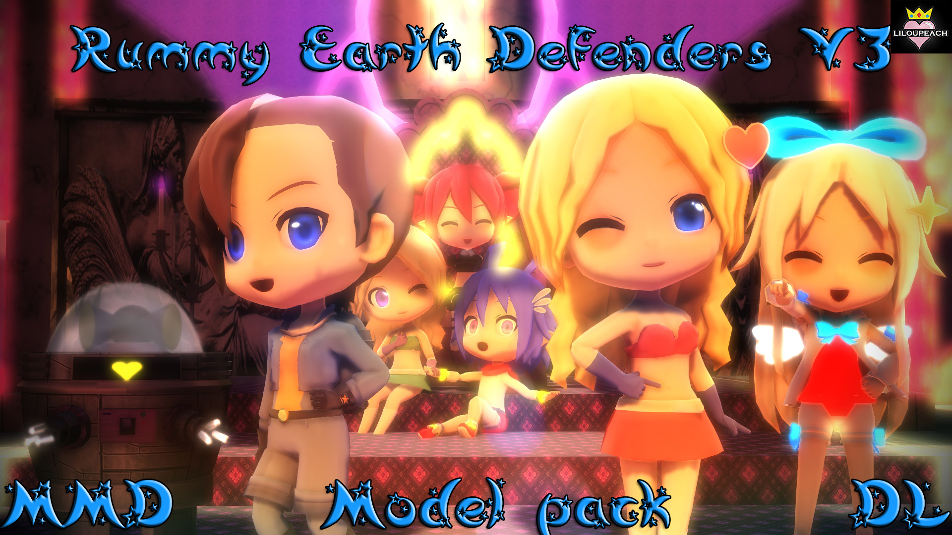 MMD Rummy Earth Defenders V3 pack DL by liloupeach on DeviantArt
