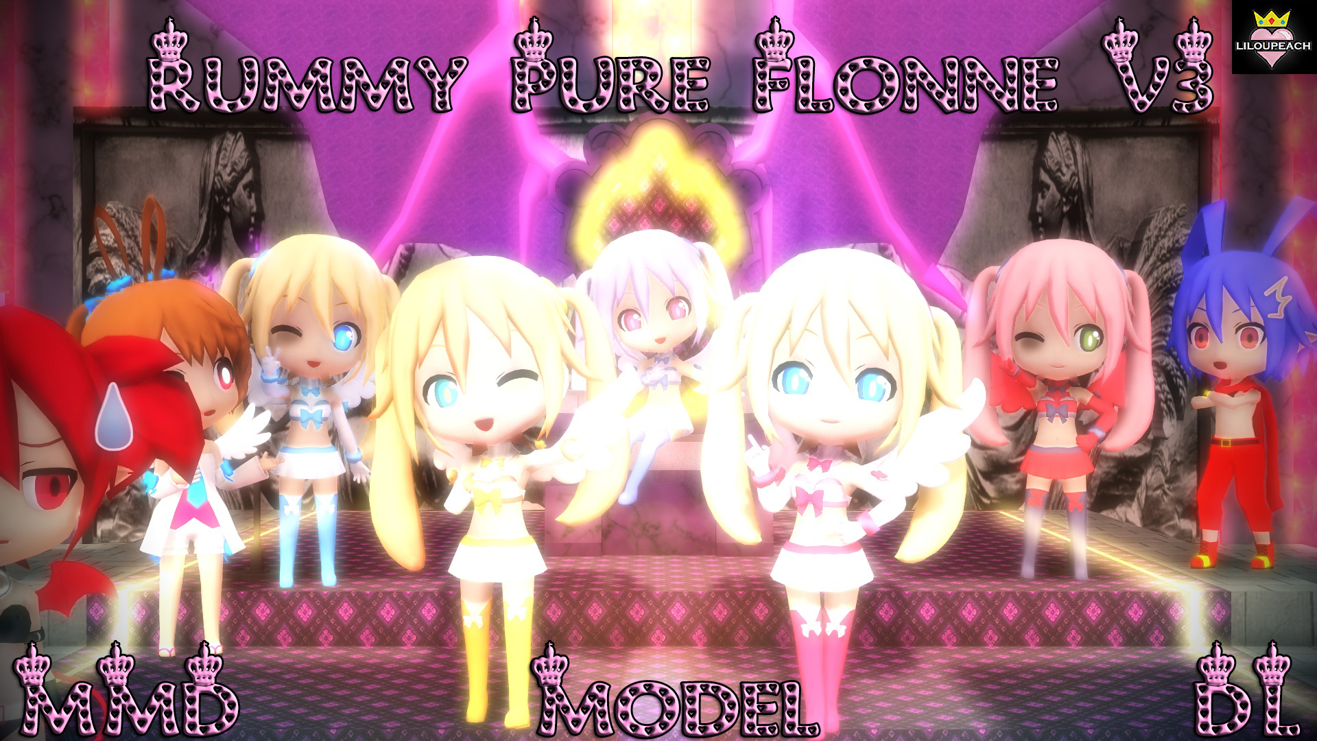 MMD Rummy Pure Flonne V3 DL by liloupeach on DeviantArt