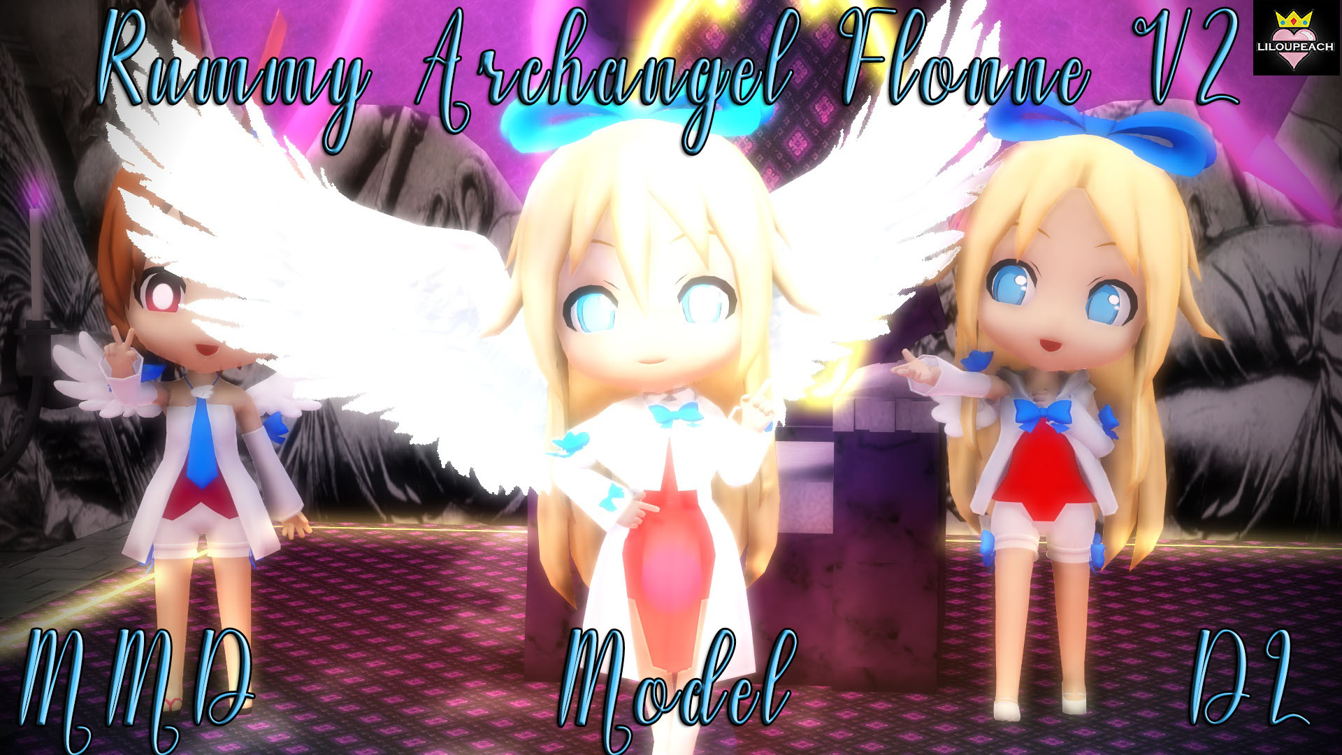 MMD Rummy Archangel Flonne V2 DL by liloupeach on DeviantArt