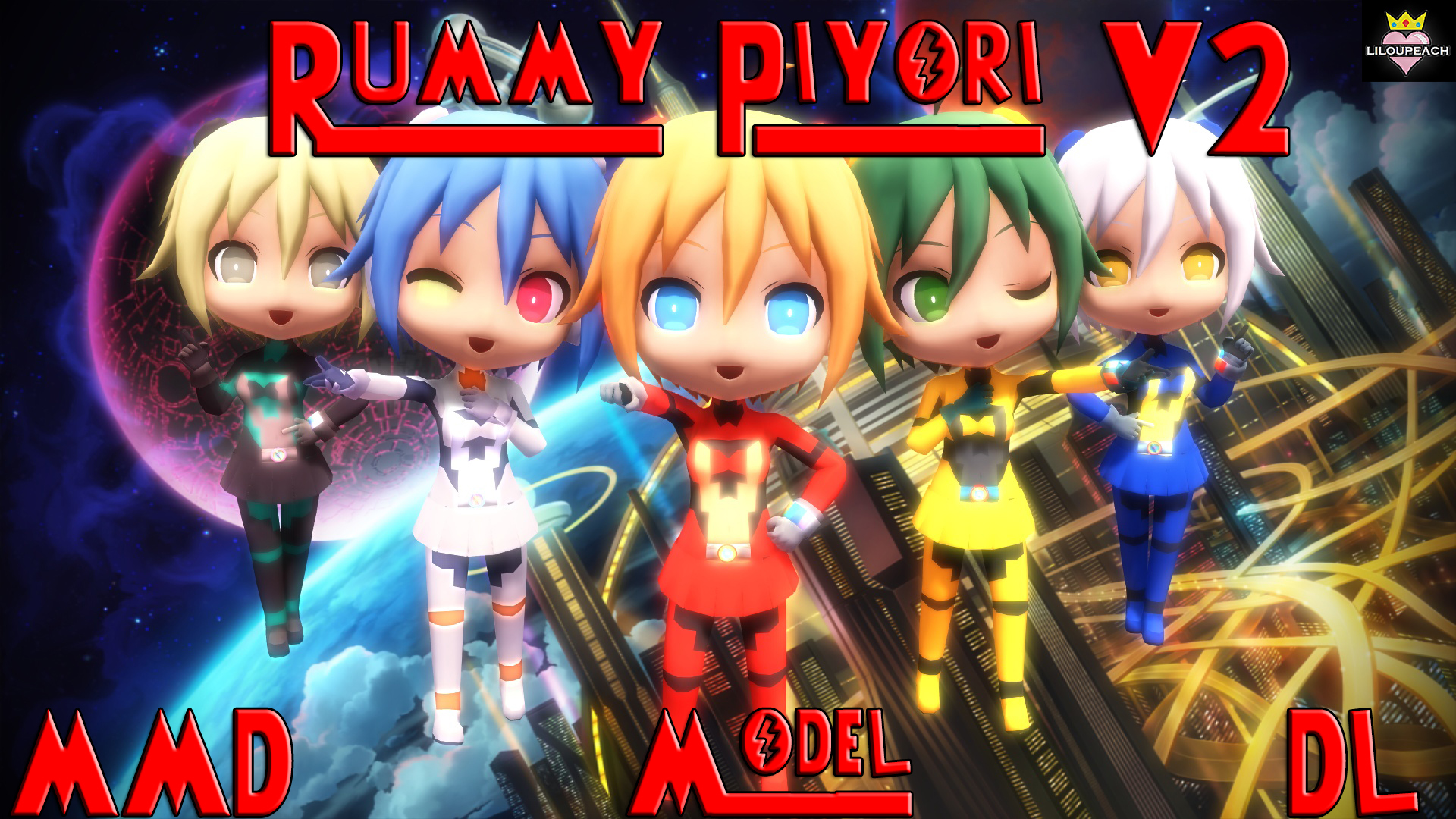 MMD Rummy Piyori V2 DL by liloupeach on DeviantArt
