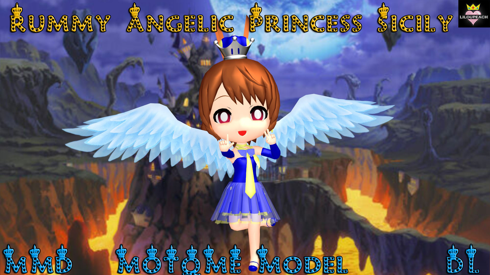 MOTQME MMD Rummy Angelic Princess Sicily DL by liloupeach on DeviantArt