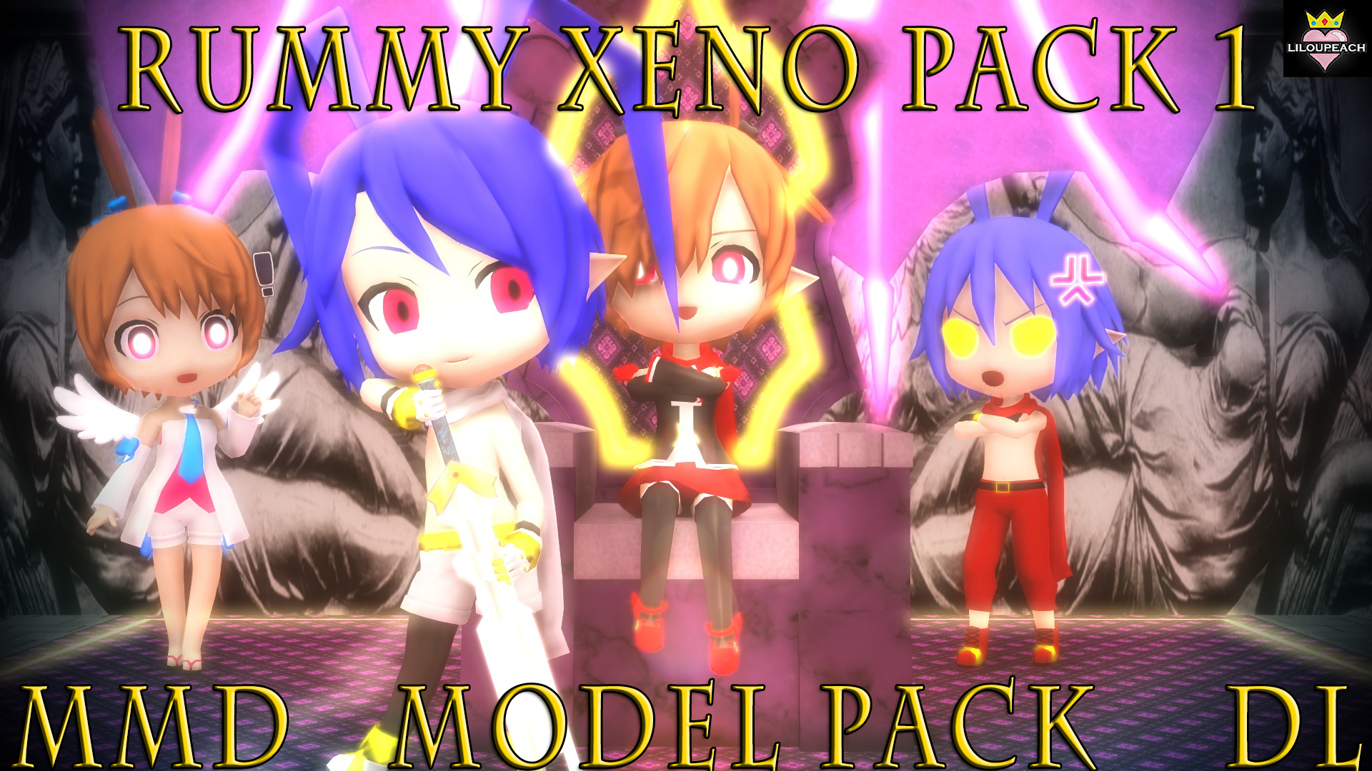 MMD Rummy XENO pack 1 DL by liloupeach on DeviantArt