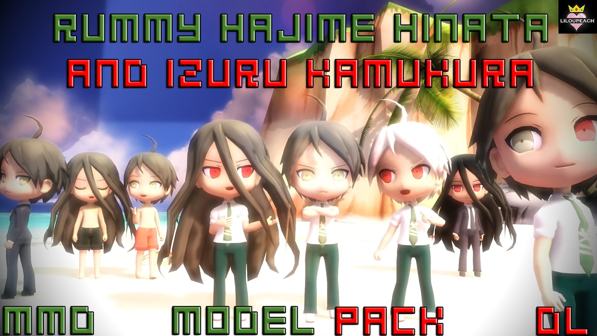MMD Rummy Hajime Hinata and Izuru Kamukura DL by liloupeach on DeviantArt