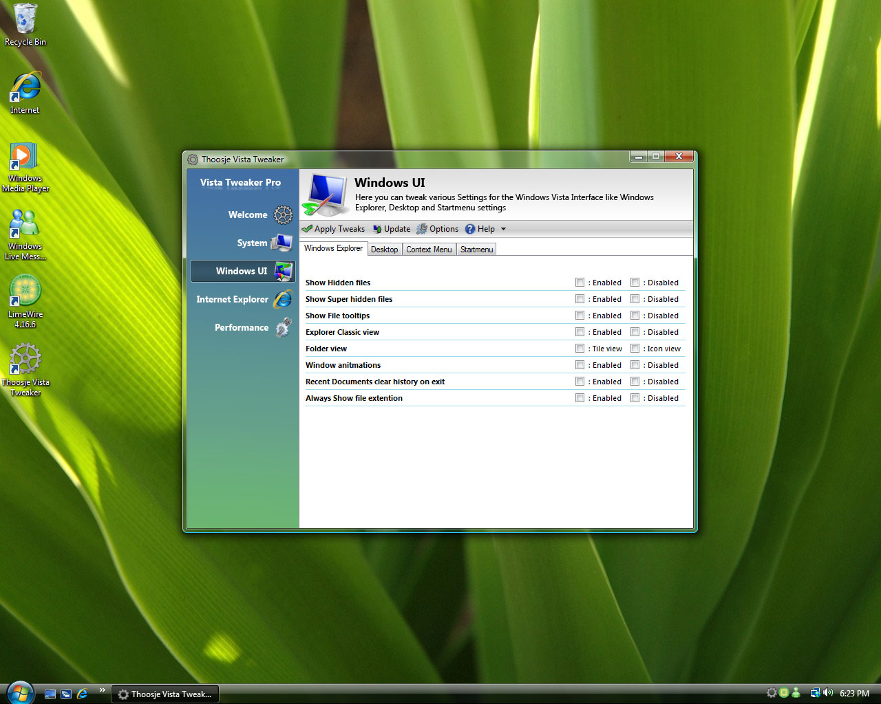 Thoosje Vista Tweaker by Thoosje on DeviantArt