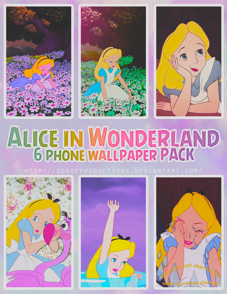 +Alice in Wonderland Phone Wallpaper Pack 01 by DoggyProductions on ...