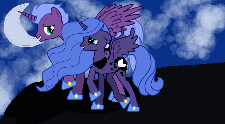 Princess Luna and Prince nightshade by breyerloversunite on DeviantArt