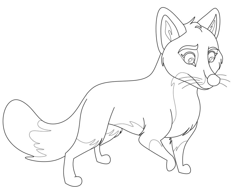 The Lion Guard: Fox Base by caza909 on DeviantArt