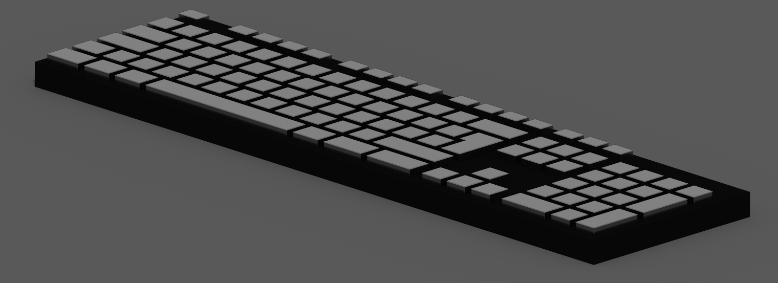 Voxel Keyboard by Elitarform on DeviantArt