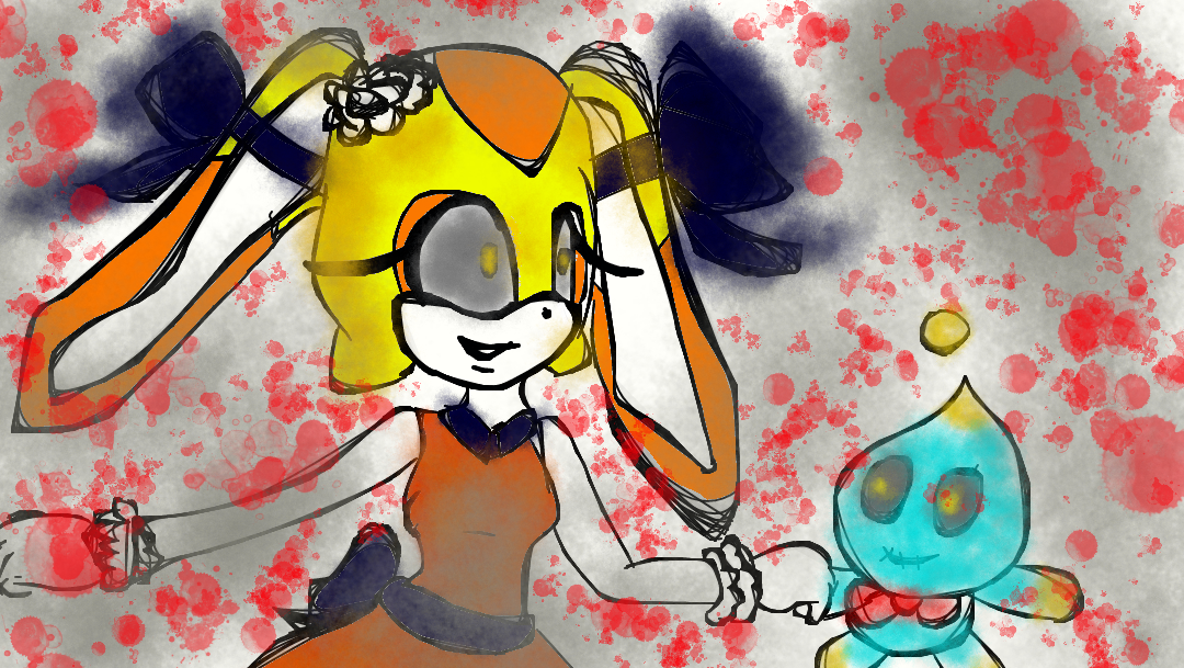 Emerald Eyes: Cream the ghost rabbit by mok112011 on DeviantArt