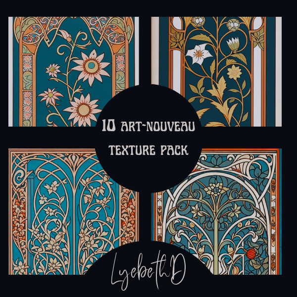 Art Nouveau Textures 1 by LyebethD on DeviantArt