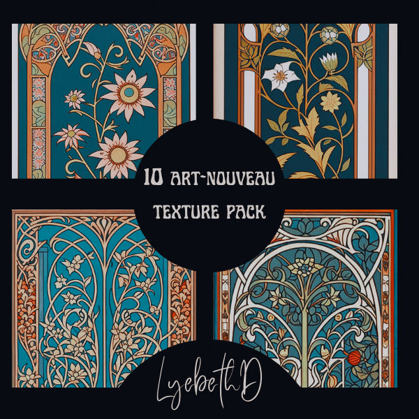 Art Nouveau Textures 1 by LyebethD on DeviantArt