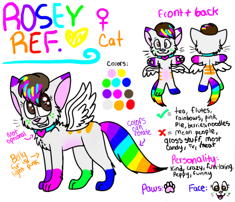 Rosey Reference Guide V.4 by RoseyWingedCat on DeviantArt