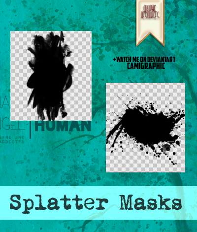 Splatter Mask Pack 001 (Graphic Resources) by camigraphic on DeviantArt