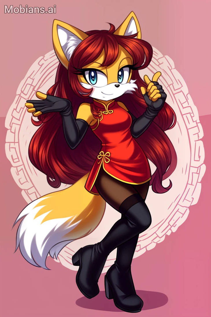 Mobians.AI: Rin the Fox by imperialdraco on DeviantArt